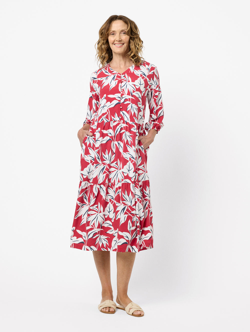 Women's Levonne 3/4 Sleeve Dress | Black Pepper