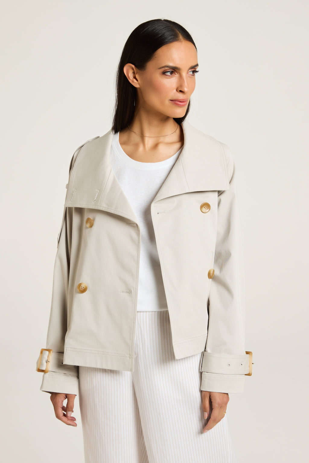 Buy Aubrey Trench | Black Pepper