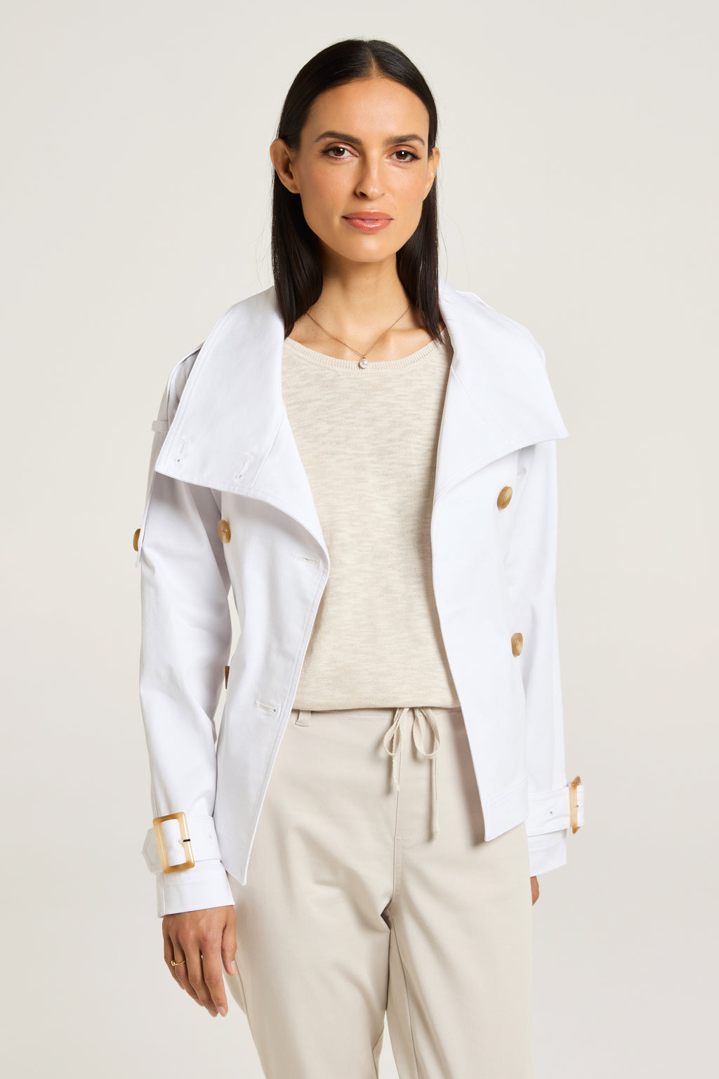 Buy Aubrey Trench | Black Pepper